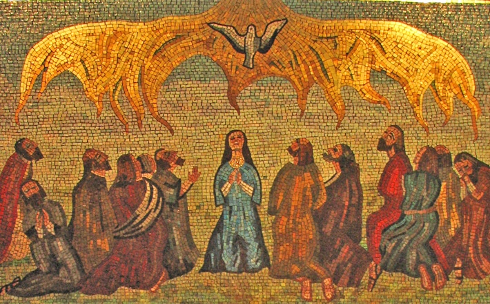 What does this mean? Wind and fire, tongues in the temple, on Pentecost ...