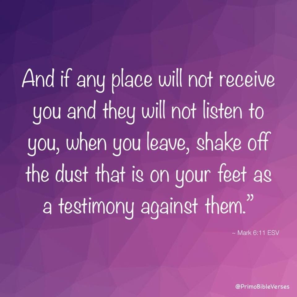 Shake off the dust that is on your feet (Mark 6; Pentecost 6B) – An ...