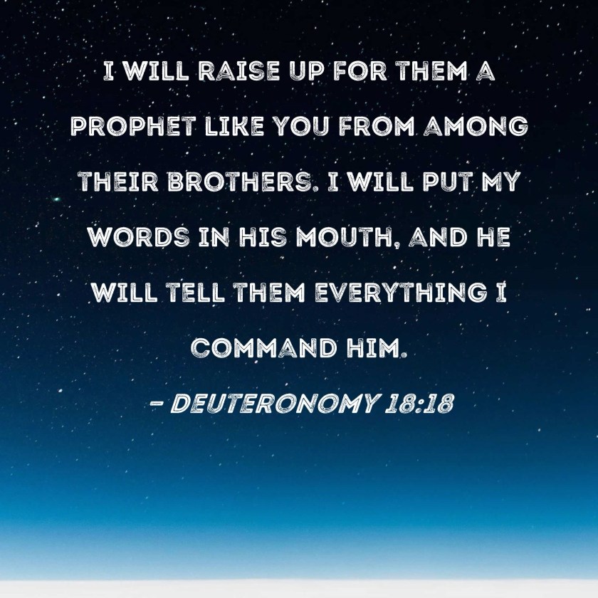 A prophet like Moses (Deut 18; Epiphany 4B) – An Informed Faith