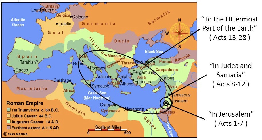 Witnesses in Jerusalem, in all Judea and Samaria, and to the ends of ...