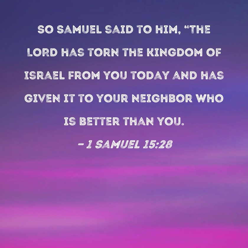 Do not judge by appearances (1 Sam 15–16; Pentecost 4B) – An Informed Faith